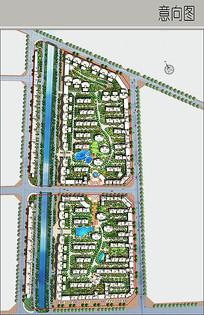 居住区平面图图片_居住区平面图设计素材_红动网