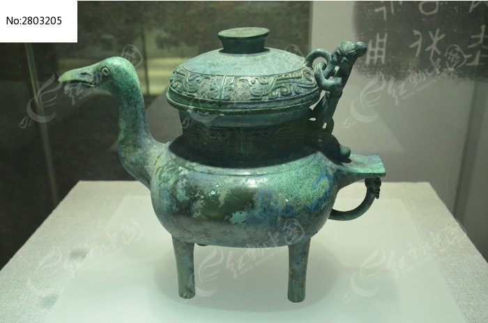 鸭嘴铜鼎盛器高清图片下载_红动中国