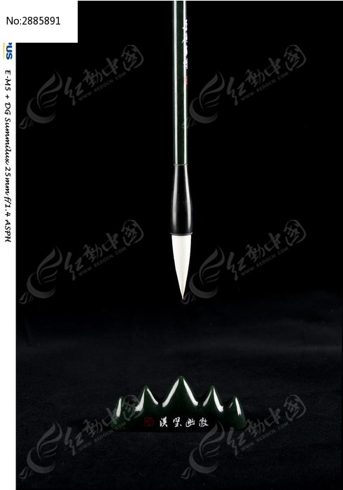 和田玉青玉毛笔商业摄影高清图片下载_红动中国