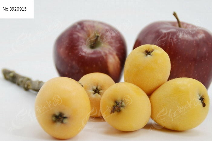 棚拍枇杷果苹果图片下载_红动中国