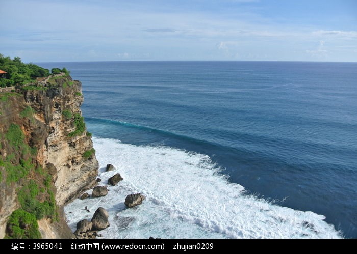 巴厘岛海神庙岩壁高清图片下载_红动中国