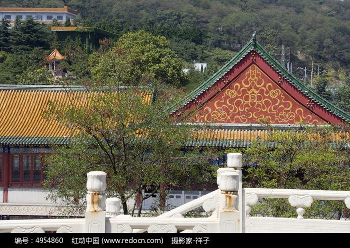 青岛湛山寺房屋高清图片下载_红动中国