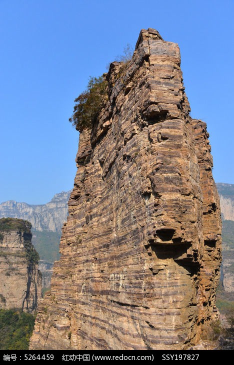 太行山紫石英山岩高清图片下载_红动中国