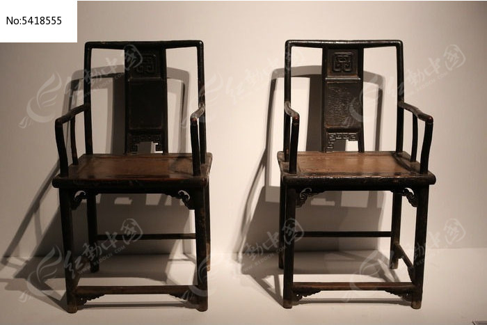 世纪坛家具展展品红木靠背椅子高清图片下载_红动中国