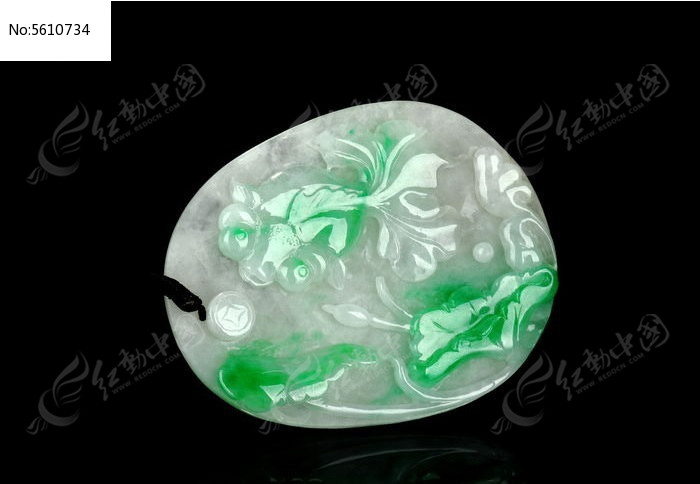 翡翠金鱼挂坠高清图片下载_红动中国