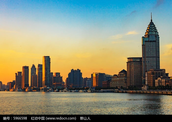 黎明时分的陆家嘴高清图片下载_红动中国