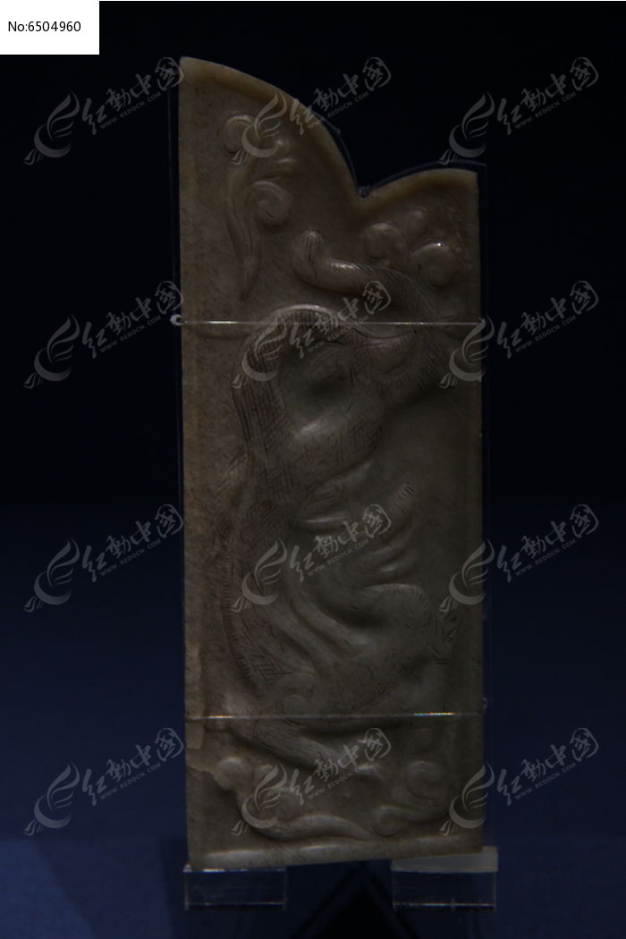 青玉龙纹铊尾高清图片下载_红动中国